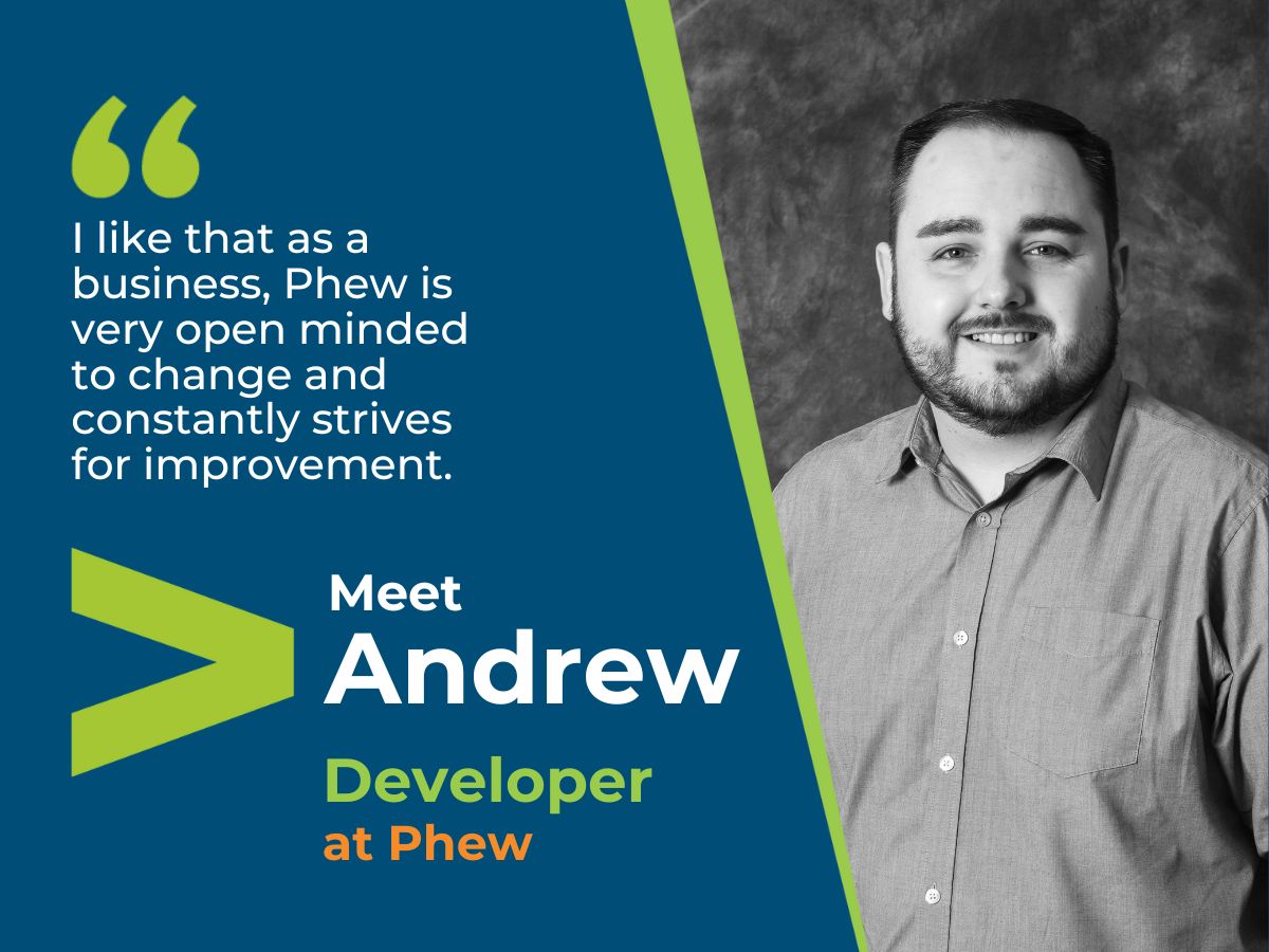Phew on LinkedIn: Andrew is a software developer here at Phew and as ... Phew on LinkedIn: Andrew is a software developer here at Phew and as ...