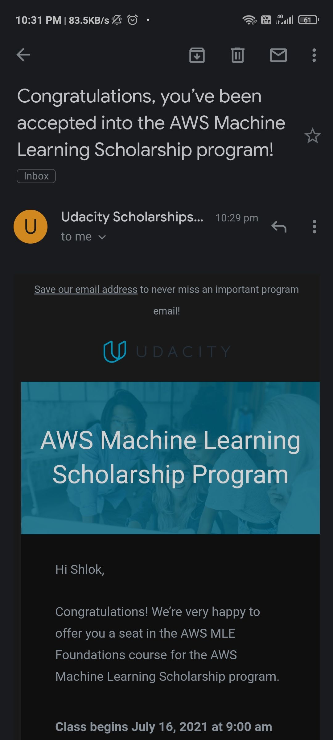 Shlok Rana on LinkedIn: #udacity #awscloud #machinelearning #learning ... Shlok Rana on LinkedIn: #udacity #awscloud #machinelearning #learning ...