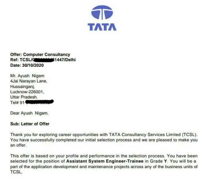 #tcs #success #tcshiring #job #iul | Ayush Nigam | 76 comments #tcs #success #tcshiring #job #iul | Ayush Nigam | 76 comments