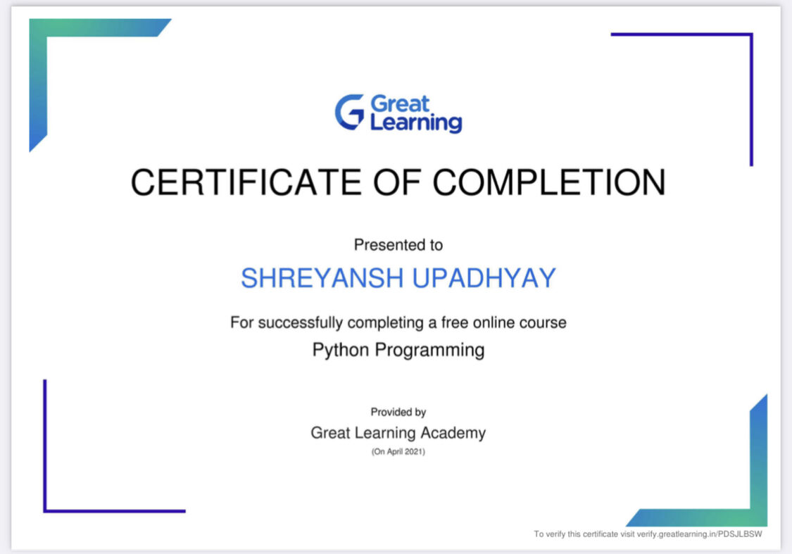 Shreyansh Upadhyay on LinkedIn: #pythonprogramming Shreyansh Upadhyay on LinkedIn: #pythonprogramming