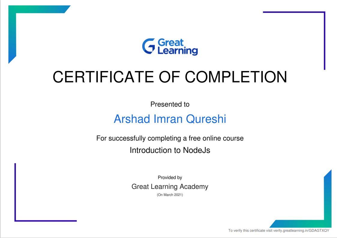 Arshad Qureshi on LinkedIn: #nodejs #nodejsdevelopers Arshad Qureshi on LinkedIn: #nodejs #nodejsdevelopers