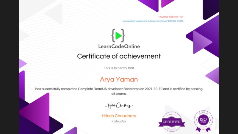 Arya Yaman on LinkedIn: #react #reactjs #webdeveloper Arya Yaman on LinkedIn: #react #reactjs #webdeveloper