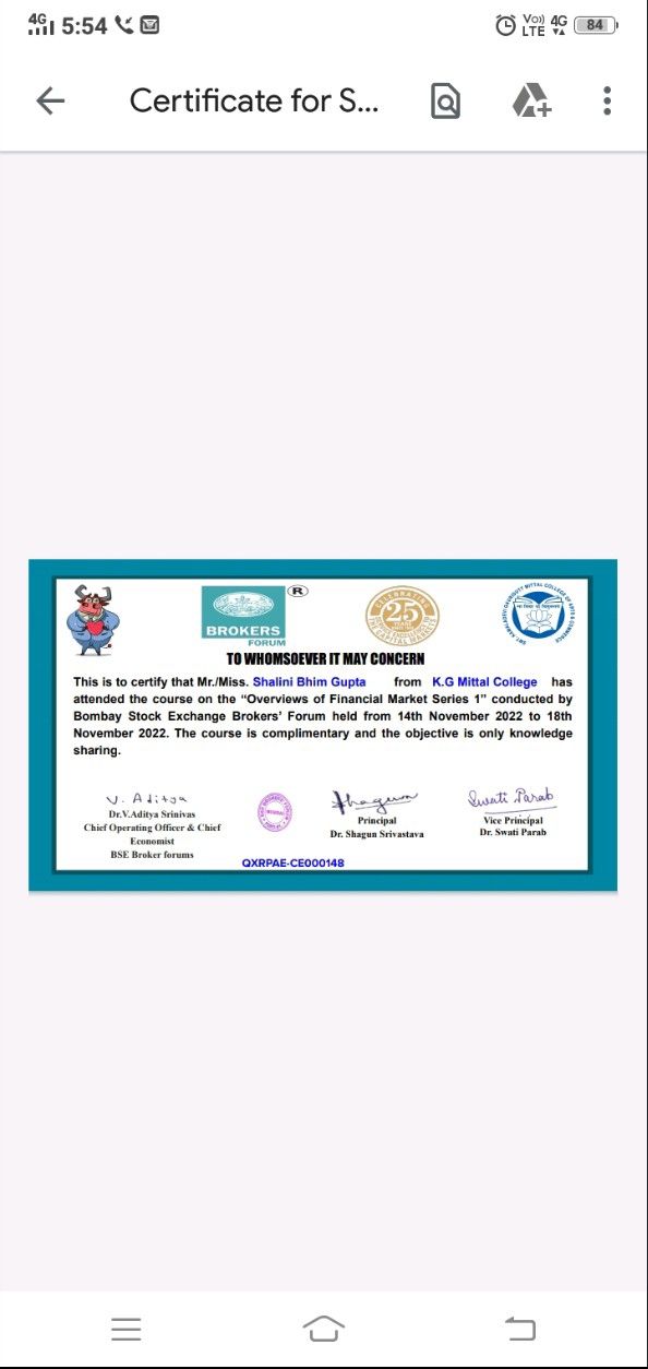 Shalini Gupta on LinkedIn: The Certificate Of Financial Market. Shalini Gupta on LinkedIn: The Certificate Of Financial Market.
