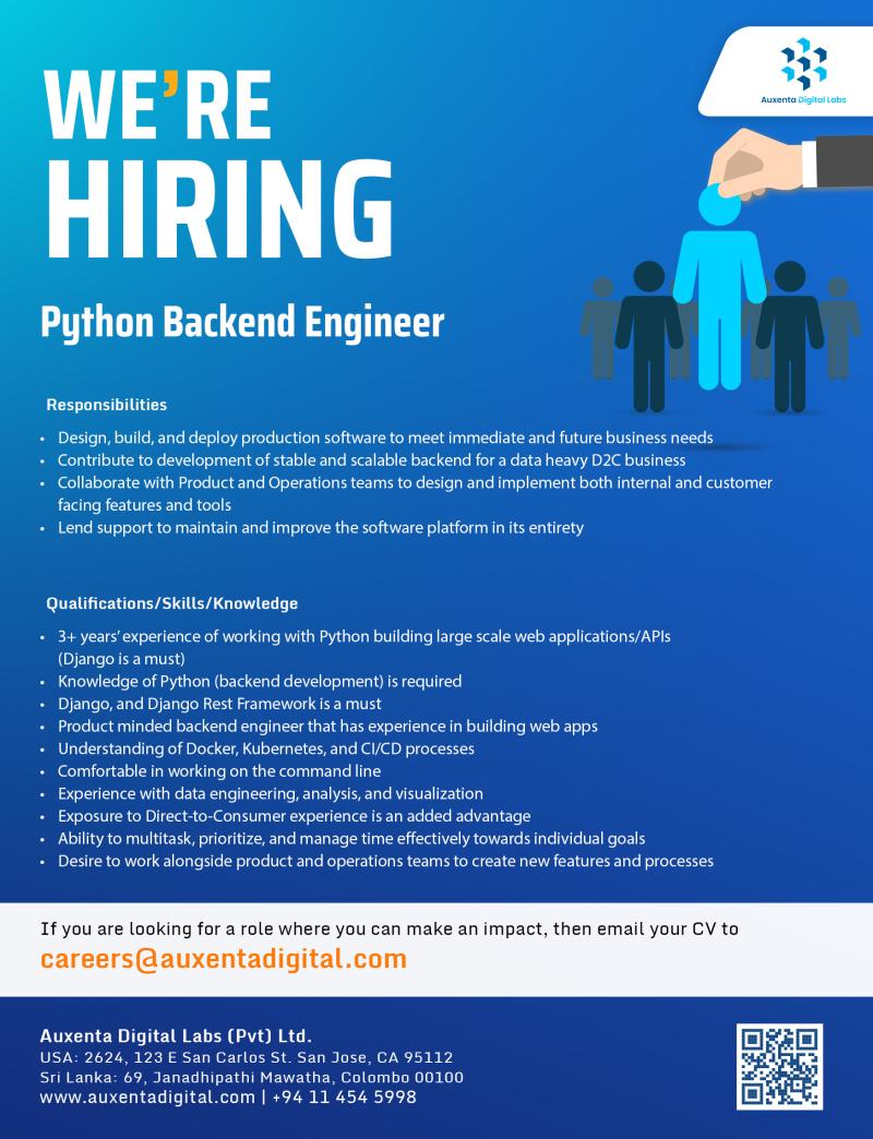 Kaviyarasi Thilaganathan on LinkedIn: #pythondevelopers #backendengineer Kaviyarasi Thilaganathan on LinkedIn: #pythondevelopers #backendengineer