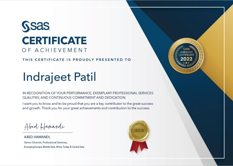 Indrajeet Patil on LinkedIn: #sas Indrajeet Patil on LinkedIn: #sas