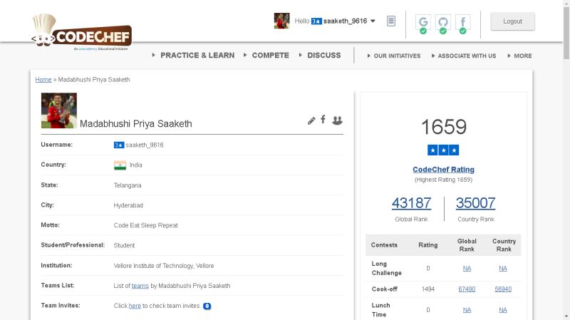 Saaketh Madabhushi on LinkedIn: #codechef #cplusplus #programming # ... Saaketh Madabhushi on LinkedIn: #codechef #cplusplus #programming # ...