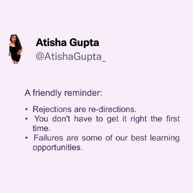 Atisha Gupta on LinkedIn: #failuretosuccess Atisha Gupta on LinkedIn: #failuretosuccess