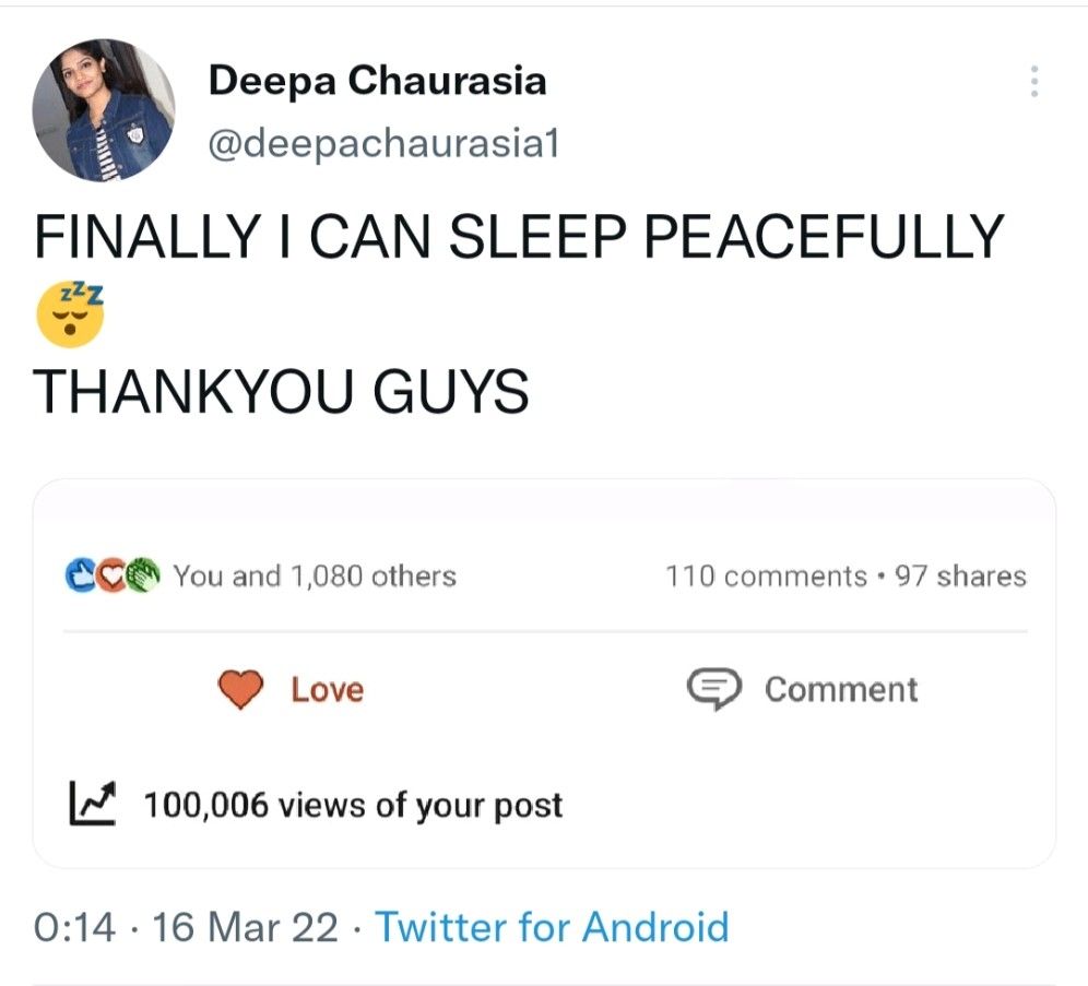Deepa Chaurasia posted on LinkedIn Deepa Chaurasia posted on LinkedIn