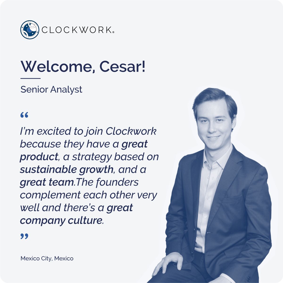 Clockwork on LinkedIn: #welcome #team #fintech #investtech Clockwork on LinkedIn: #welcome #team #fintech #investtech