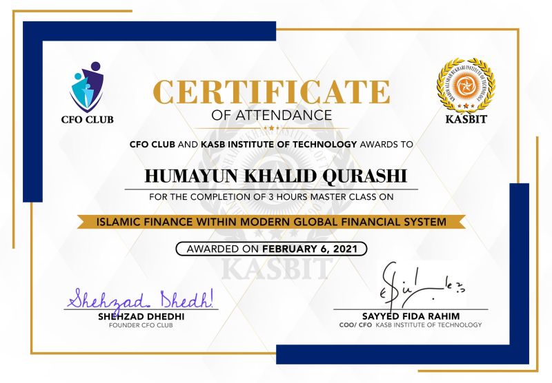 Humayun Khalid Qurashi - CMFD,CAMLP (IFMP) on LinkedIn: #islamicfinance Humayun Khalid Qurashi - CMFD,CAMLP (IFMP) on LinkedIn: #islamicfinance