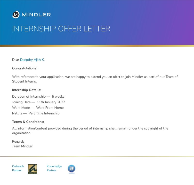 Looking forward to beginning a new learning journey with Mindler ... Looking forward to beginning a new learning journey with Mindler ...