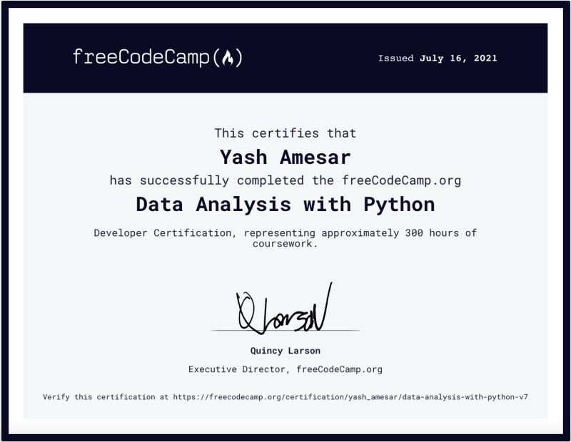 Yash Amesar on LinkedIn: #python #pandas #numpy #matplotlib #seaborn Yash Amesar on LinkedIn: #python #pandas #numpy #matplotlib #seaborn