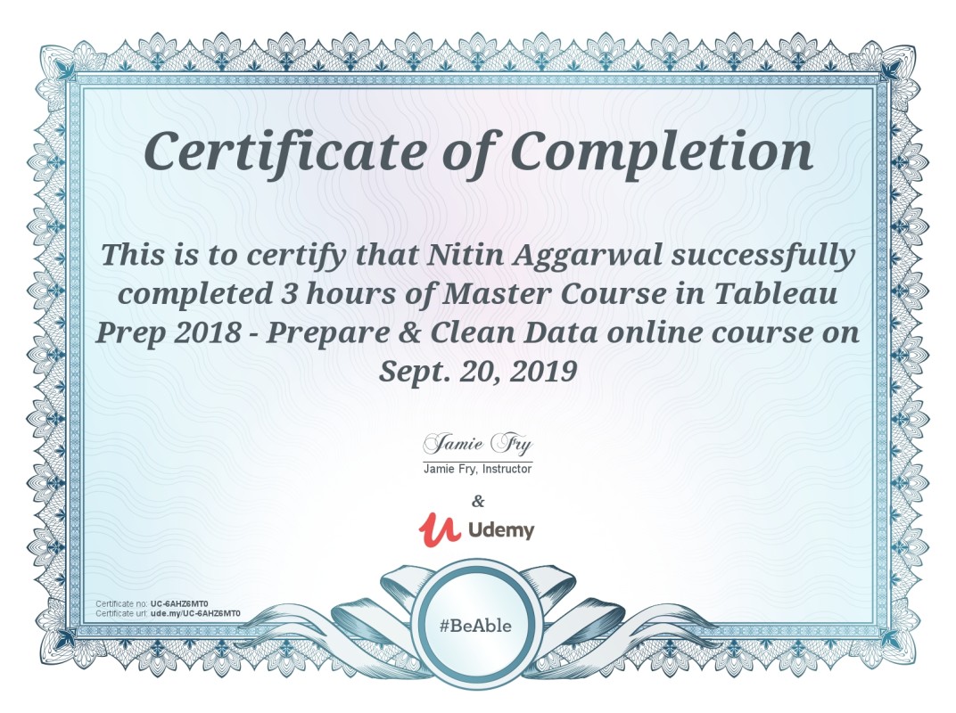 Nitin Aggarwal on LinkedIn: Udemy Course Completion Certificate Nitin Aggarwal on LinkedIn: Udemy Course Completion Certificate