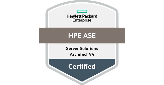 HPE ASE - Server Solutions Architect V4 was issued by Hewlett Packard ... HPE ASE - Server Solutions Architect V4 was issued by Hewlett Packard ...