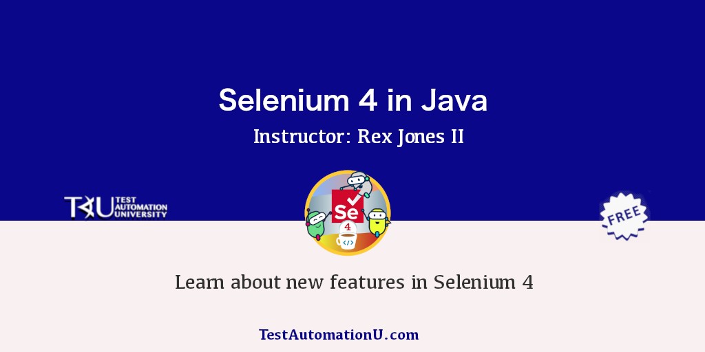 Angie Jones on LinkedIn: Selenium 4 in Java Angie Jones on LinkedIn: Selenium 4 in Java