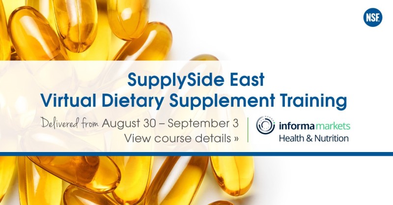 NSF - Life Sciences on LinkedIn: #nsfvirtual #nutritionalsupplements #gmp NSF - Life Sciences on LinkedIn: #nsfvirtual #nutritionalsupplements #gmp