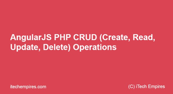 Pankaj Koli on LinkedIn: AngularJS PHP CRUD (Create, Read, Update ... Pankaj Koli on LinkedIn: AngularJS PHP CRUD (Create, Read, Update ...