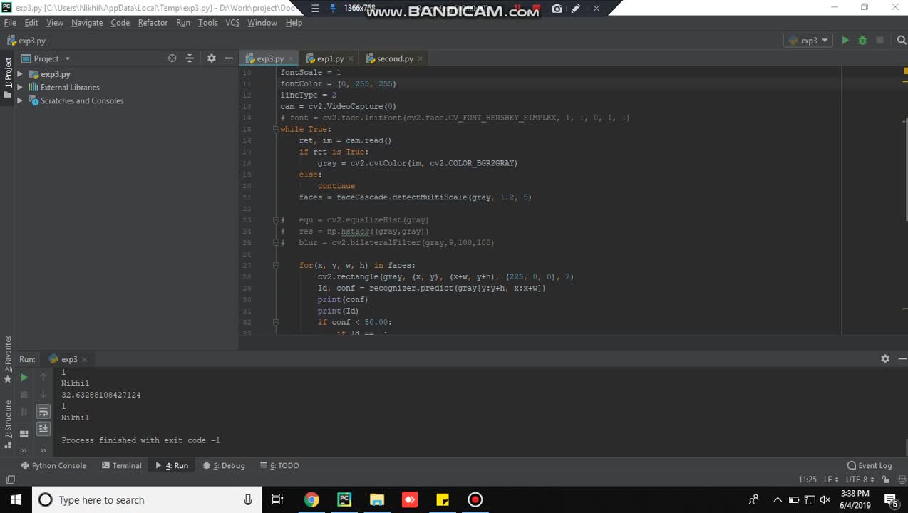 Face recognition using python language... | Nikhil Jindam Face recognition using python language... | Nikhil Jindam