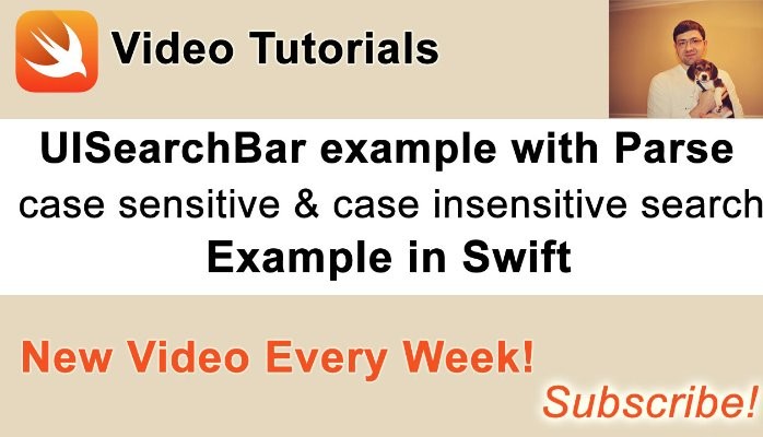 UISearchBar example with Swift and Parse UISearchBar example with Swift and Parse