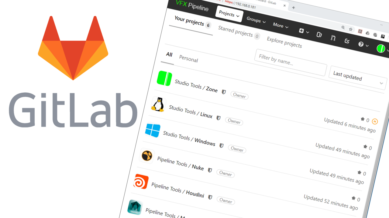 Setup GitLab Code Repository for VFX Pipeline Setup GitLab Code Repository for VFX Pipeline