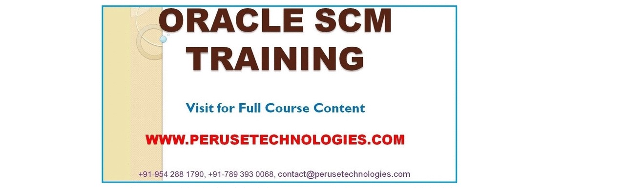 Oracle SCM Functional Training | Bangalore Oracle SCM Functional Training | Bangalore