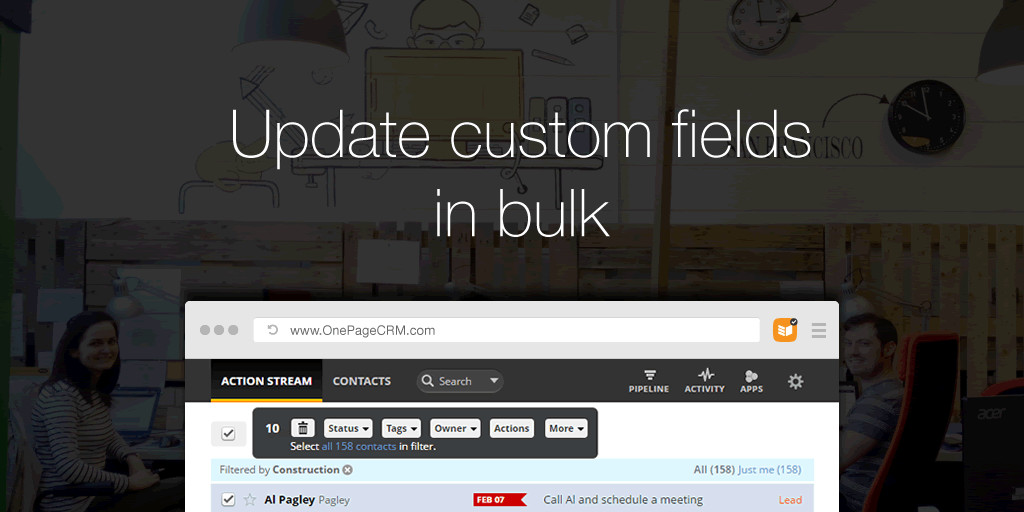 Update custom fields in bulk Update custom fields in bulk