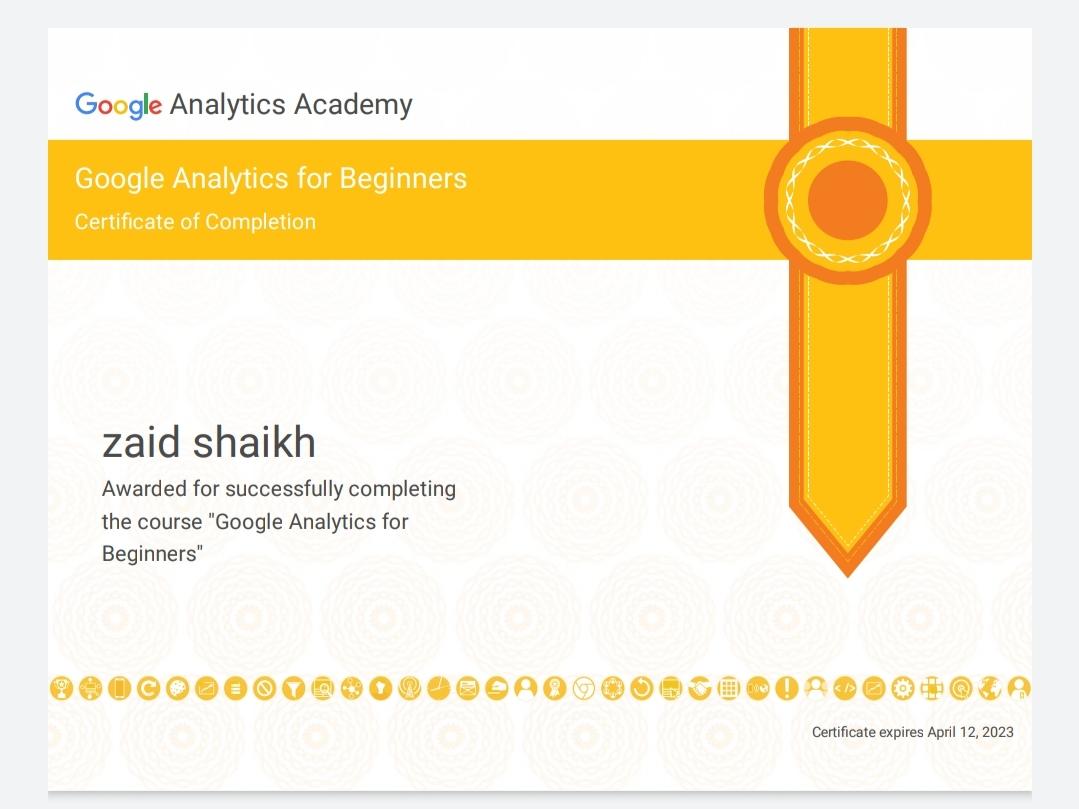 MOHAMMED ZAID SHAIKH on LinkedIn: #digitalmarketing #googleanalytics MOHAMMED ZAID SHAIKH on LinkedIn: #digitalmarketing #googleanalytics