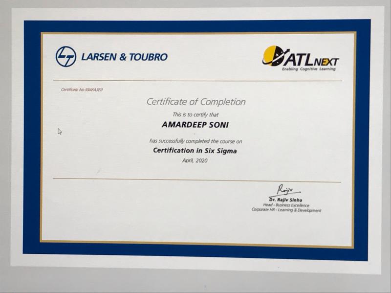 Amar Deep Soni on LinkedIn: L&T & CII certification at various subjects ... Amar Deep Soni on LinkedIn: L&T & CII certification at various subjects ...
