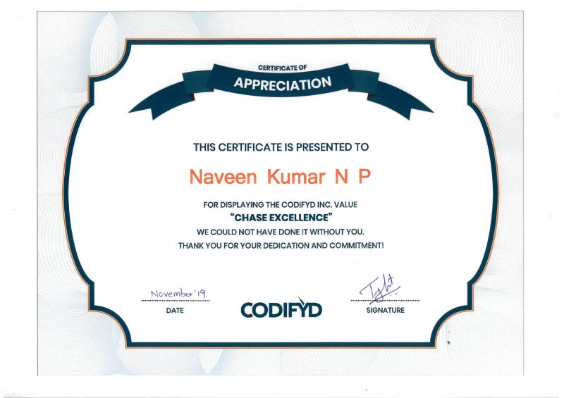 Naveen Kumar N P on LinkedIn: #corevalue #recognition #awards # ... Naveen Kumar N P on LinkedIn: #corevalue #recognition #awards # ...