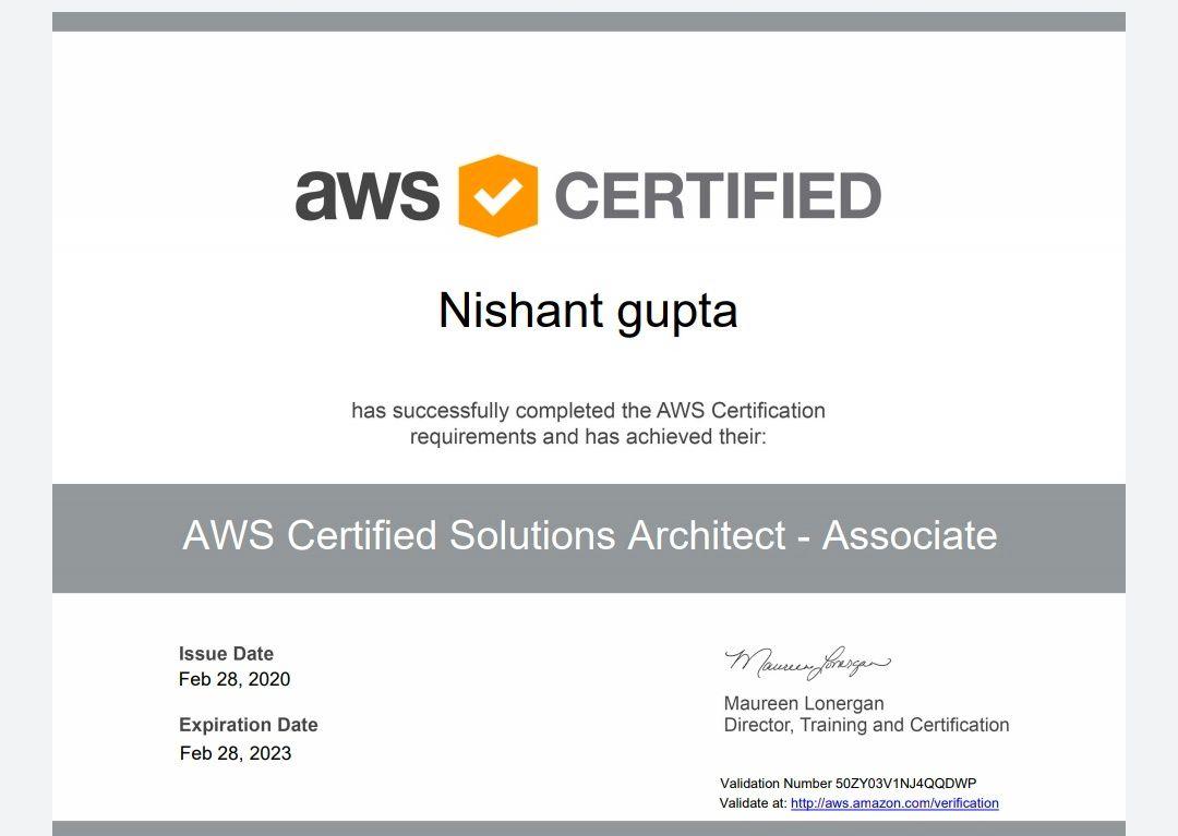 Nishant gupta on LinkedIn: #solutionsarchitect Nishant gupta on LinkedIn: #solutionsarchitect