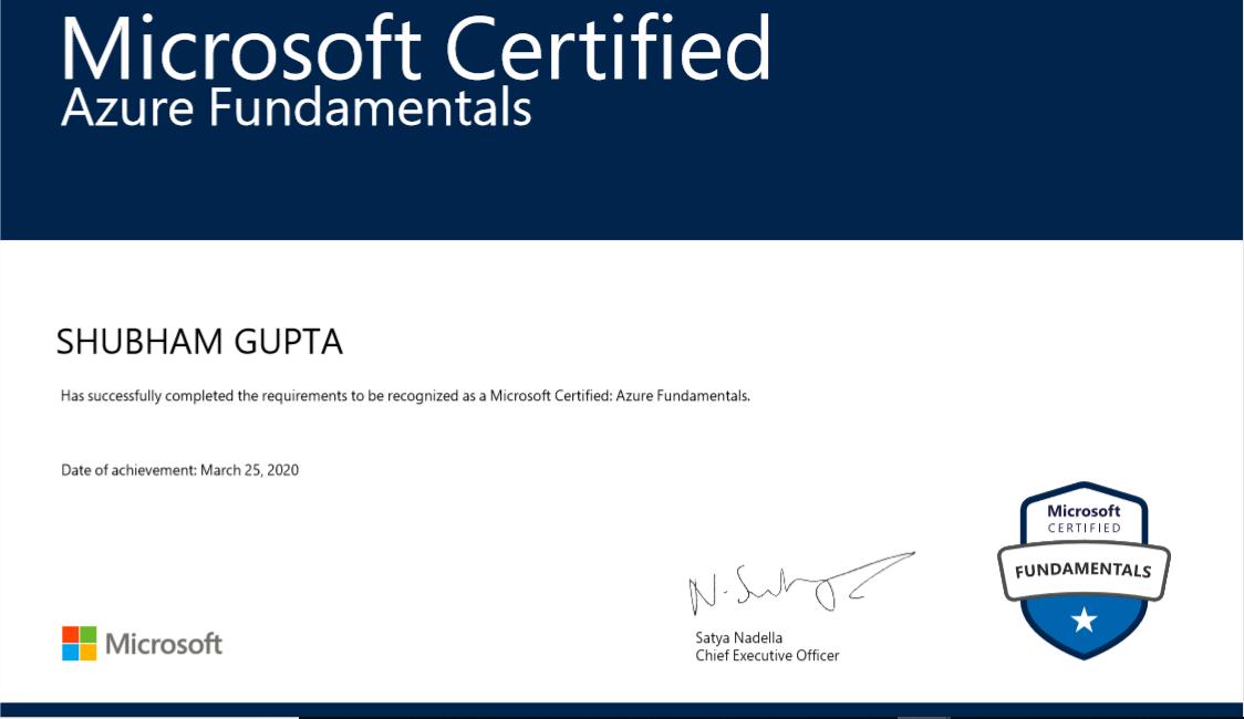 Shubham Gupta on LinkedIn: #microsoftazure #cloud Shubham Gupta on LinkedIn: #microsoftazure #cloud