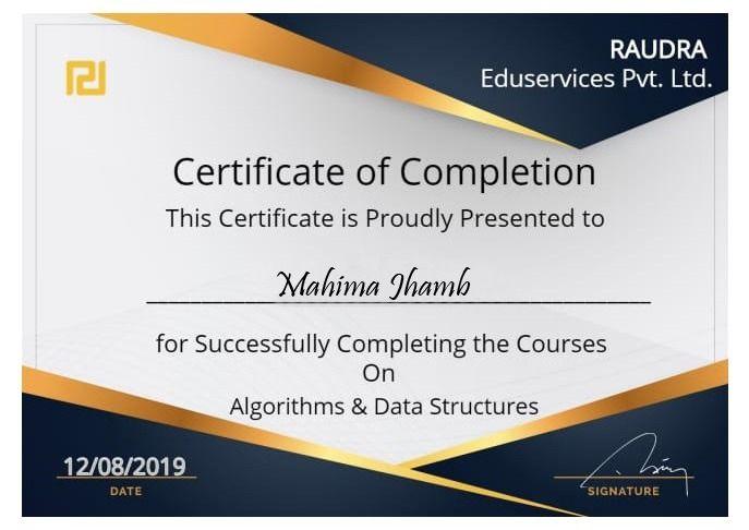 Mahima Jhamb on LinkedIn: #datastructure #algorithms Mahima Jhamb on LinkedIn: #datastructure #algorithms