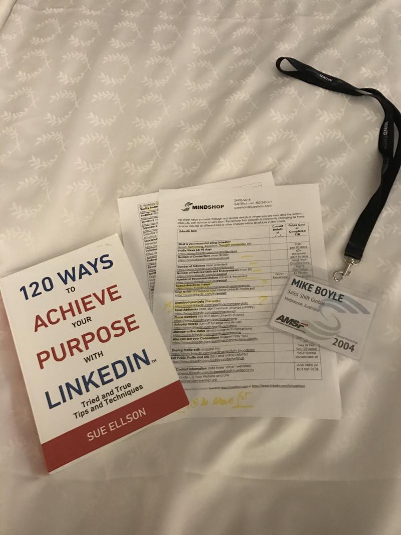 Great first day at mindshop conference. Get your LinkedIn right! Thanks ... Great first day at mindshop conference. Get your LinkedIn right! Thanks ...