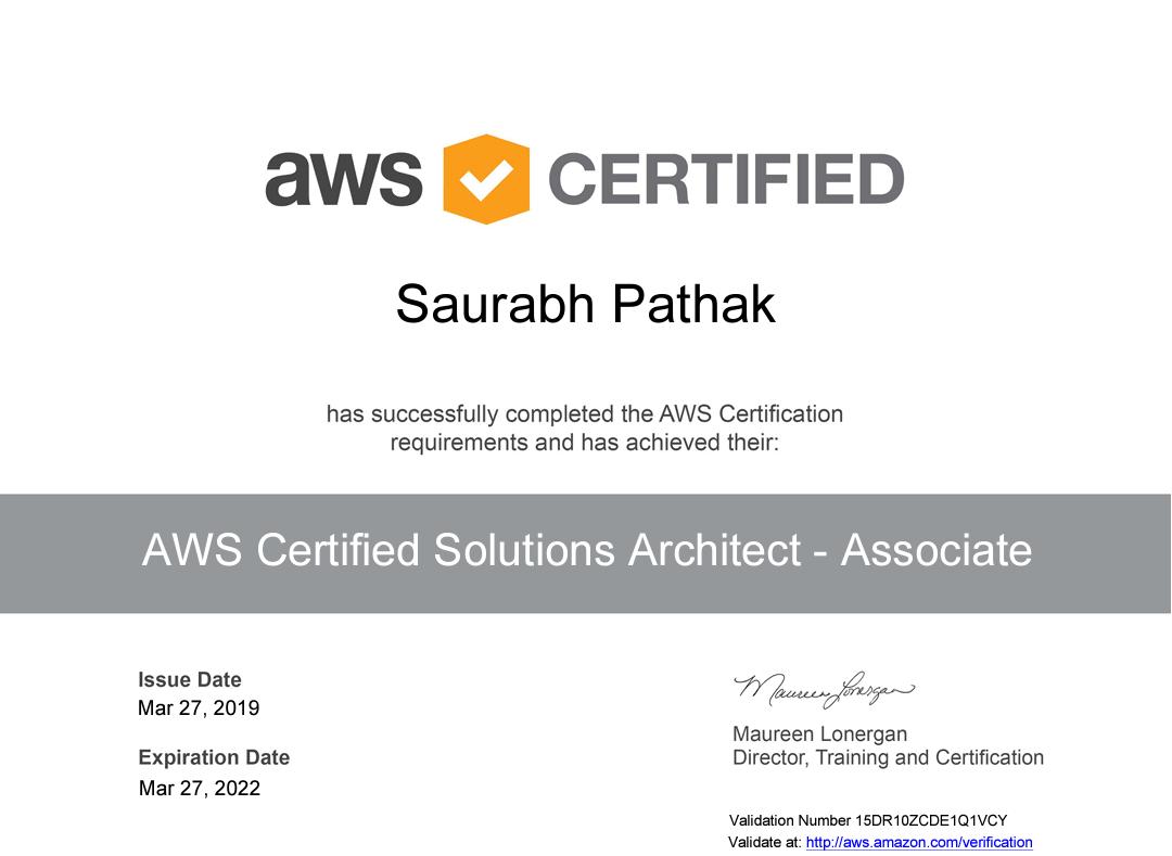 #awscertification #solutionarchitecture | Saurabh Pathak #awscertification #solutionarchitecture | Saurabh Pathak
