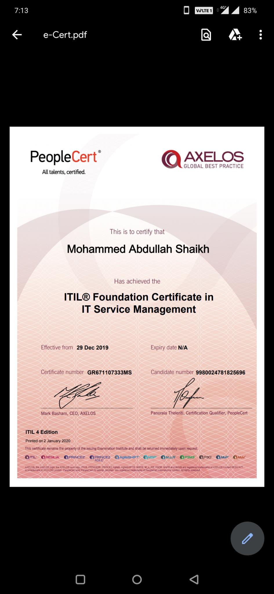 Mohammed Abdullah Shaikh on LinkedIn: Alhamdulillah , Finally Certified ... Mohammed Abdullah Shaikh on LinkedIn: Alhamdulillah , Finally Certified ...
