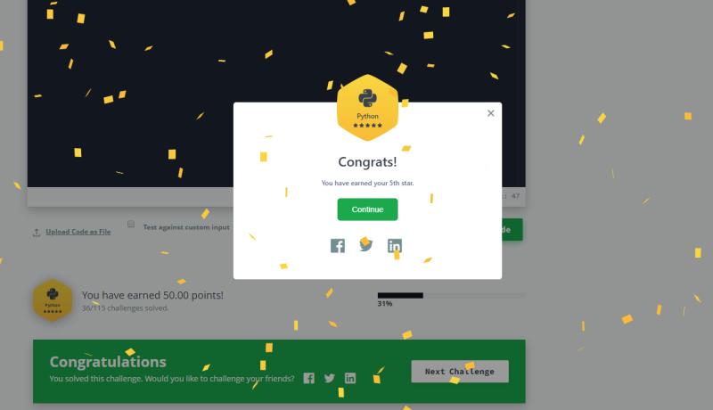 VIJAY SHARMA on LinkedIn: #python #hackerrank VIJAY SHARMA on LinkedIn: #python #hackerrank