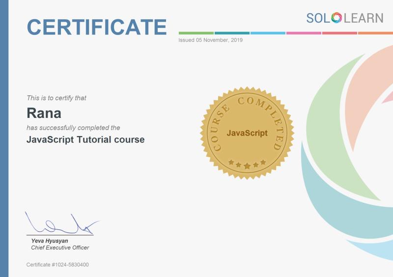 Rana Singh on LinkedIn: Just Completed the JavaScript Tutorial Course ... Rana Singh on LinkedIn: Just Completed the JavaScript Tutorial Course ...