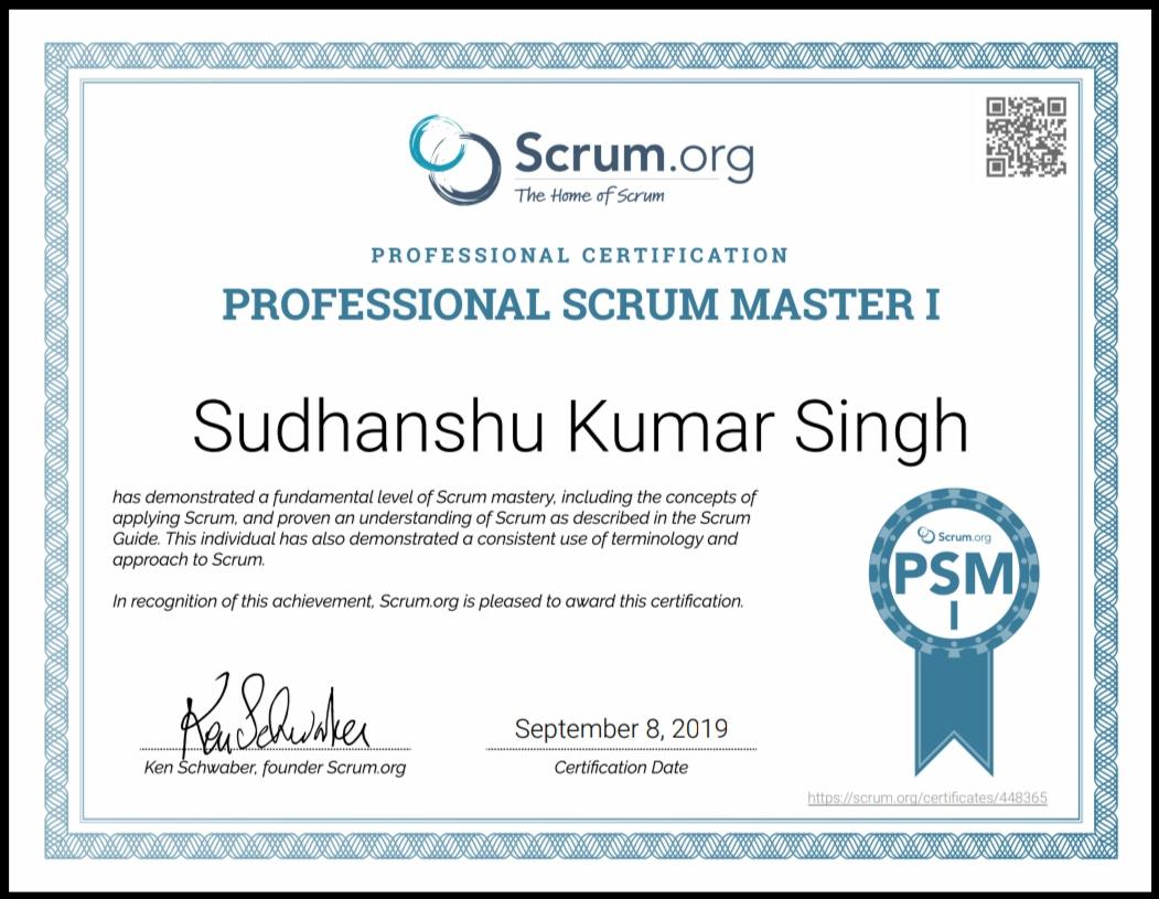 Sudhanshu Kumar Singh on LinkedIn: #psm1 #agilemania | 13 comments Sudhanshu Kumar Singh on LinkedIn: #psm1 #agilemania | 13 comments