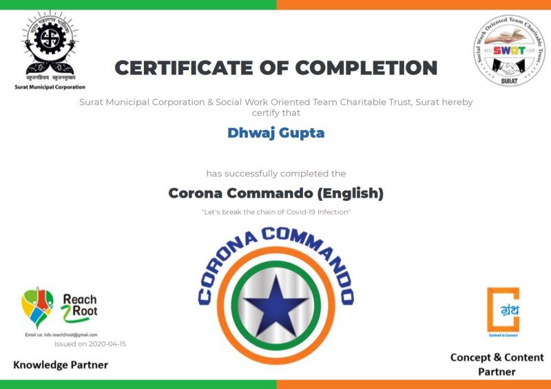 Dhwaj Gupta on LinkedIn: #coronacommando #covid #indiareadytofight # ... Dhwaj Gupta on LinkedIn: #coronacommando #covid #indiareadytofight # ...