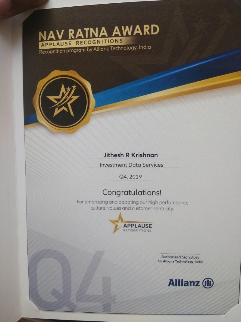 Jithesh R Krishnan (He/Him) on LinkedIn: #allianz #technology Jithesh R Krishnan (He/Him) on LinkedIn: #allianz #technology
