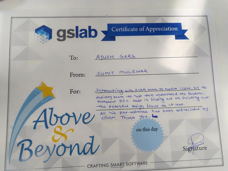Ayush Garg on LinkedIn: #appreciation Ayush Garg on LinkedIn: #appreciation