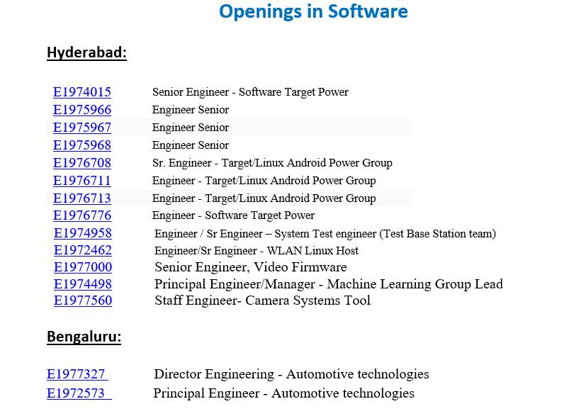 #qualcomm #hyderabad #bangalore #software #linux #machinelearning ... #qualcomm #hyderabad #bangalore #software #linux #machinelearning ...