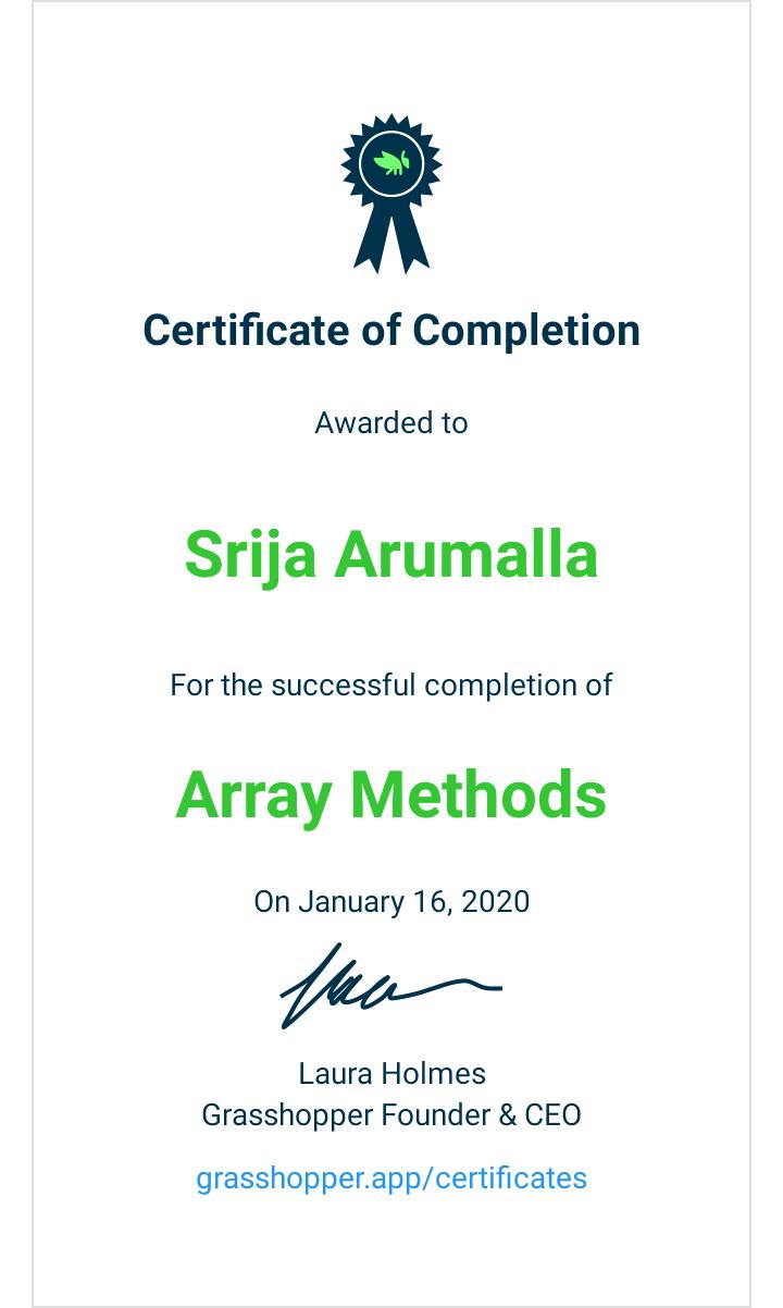 Srija Arumalla on LinkedIn: #arraymethods #javascript Srija Arumalla on LinkedIn: #arraymethods #javascript