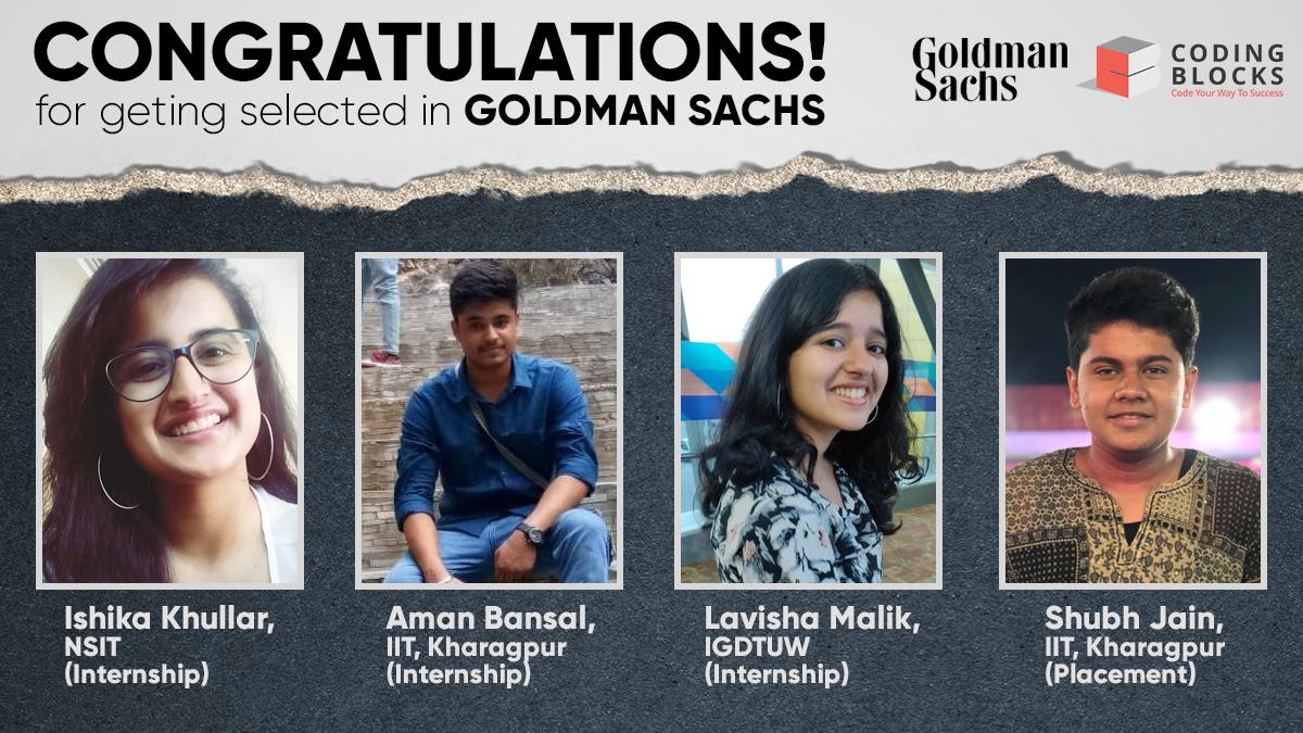 Coding Blocks on LinkedIn: #codingblocks #successstories #goldmansachs Coding Blocks on LinkedIn: #codingblocks #successstories #goldmansachs