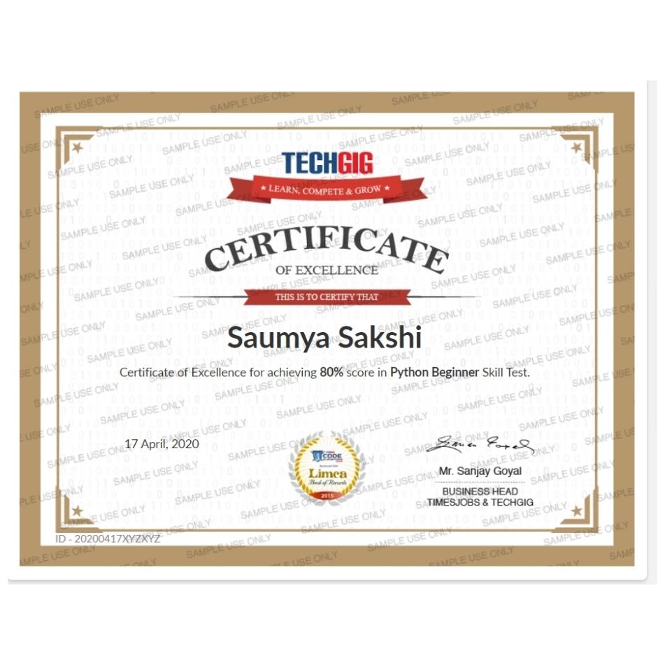 SAUMYA SAKSHI on LinkedIn: #quarantine #python #programming #skilltest ... SAUMYA SAKSHI on LinkedIn: #quarantine #python #programming #skilltest ...