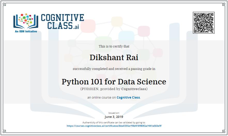 Dikshant Rai on LinkedIn: #ibm #python #core #jobseeker #noida Dikshant Rai on LinkedIn: #ibm #python #core #jobseeker #noida
