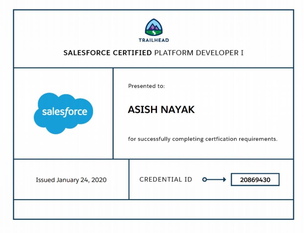 Asish Nayak on LinkedIn: #salesforcedeveloper Asish Nayak on LinkedIn: #salesforcedeveloper