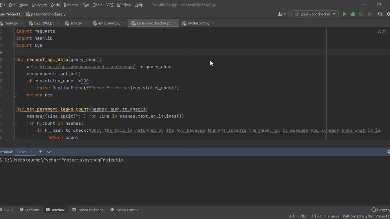 Varun Deepak Gudhe on LinkedIn: #python3 #python #project Varun Deepak Gudhe on LinkedIn: #python3 #python #project