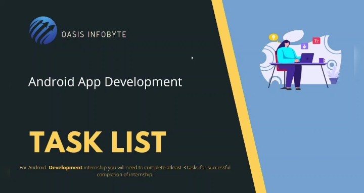 KAVIARASAN MS on LinkedIn: #android #internship #oasisinfobyte # ... KAVIARASAN MS on LinkedIn: #android #internship #oasisinfobyte # ...