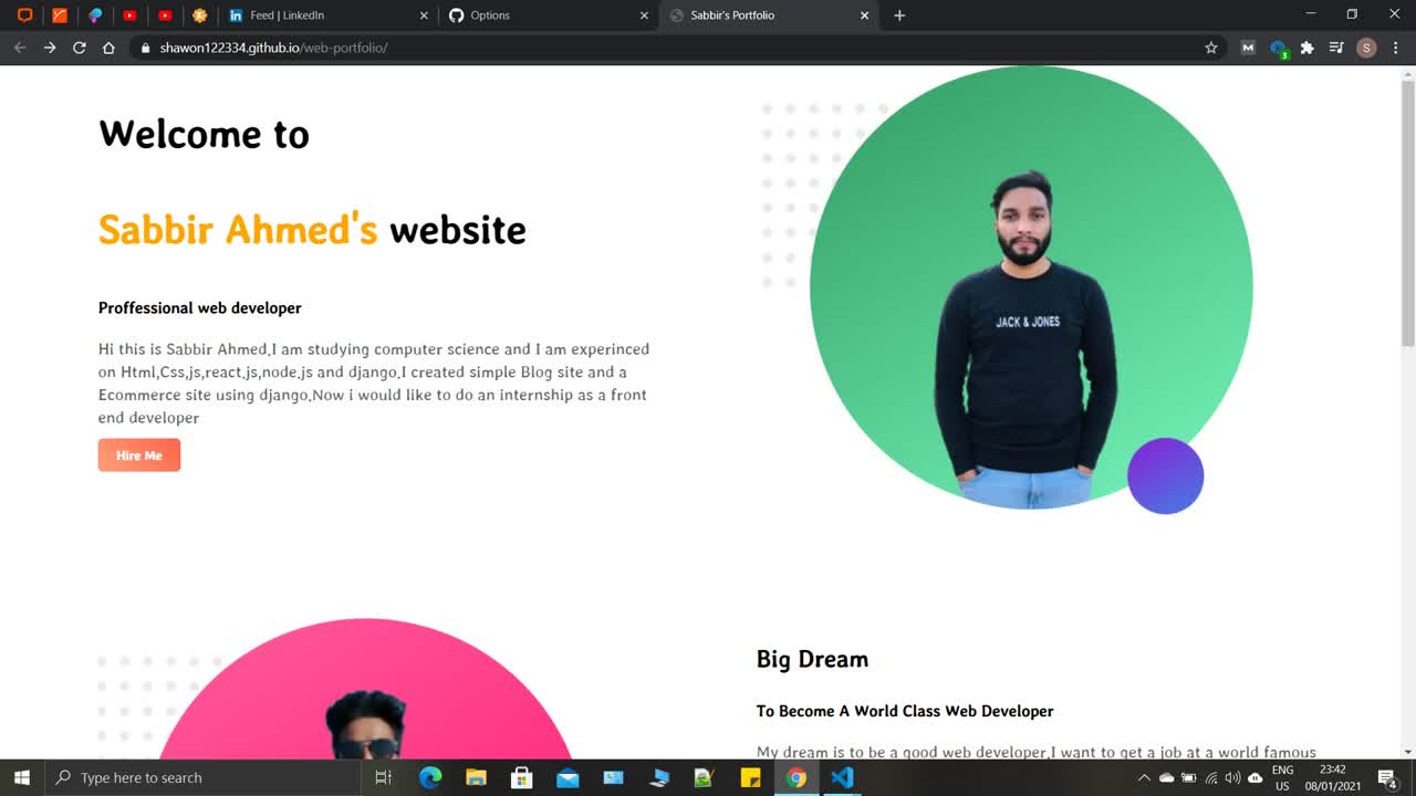 Sabbir Ahmed on LinkedIn: Project 1 : Portfolio ( HTML & CSS) Project ... Sabbir Ahmed on LinkedIn: Project 1 : Portfolio ( HTML & CSS) Project ...